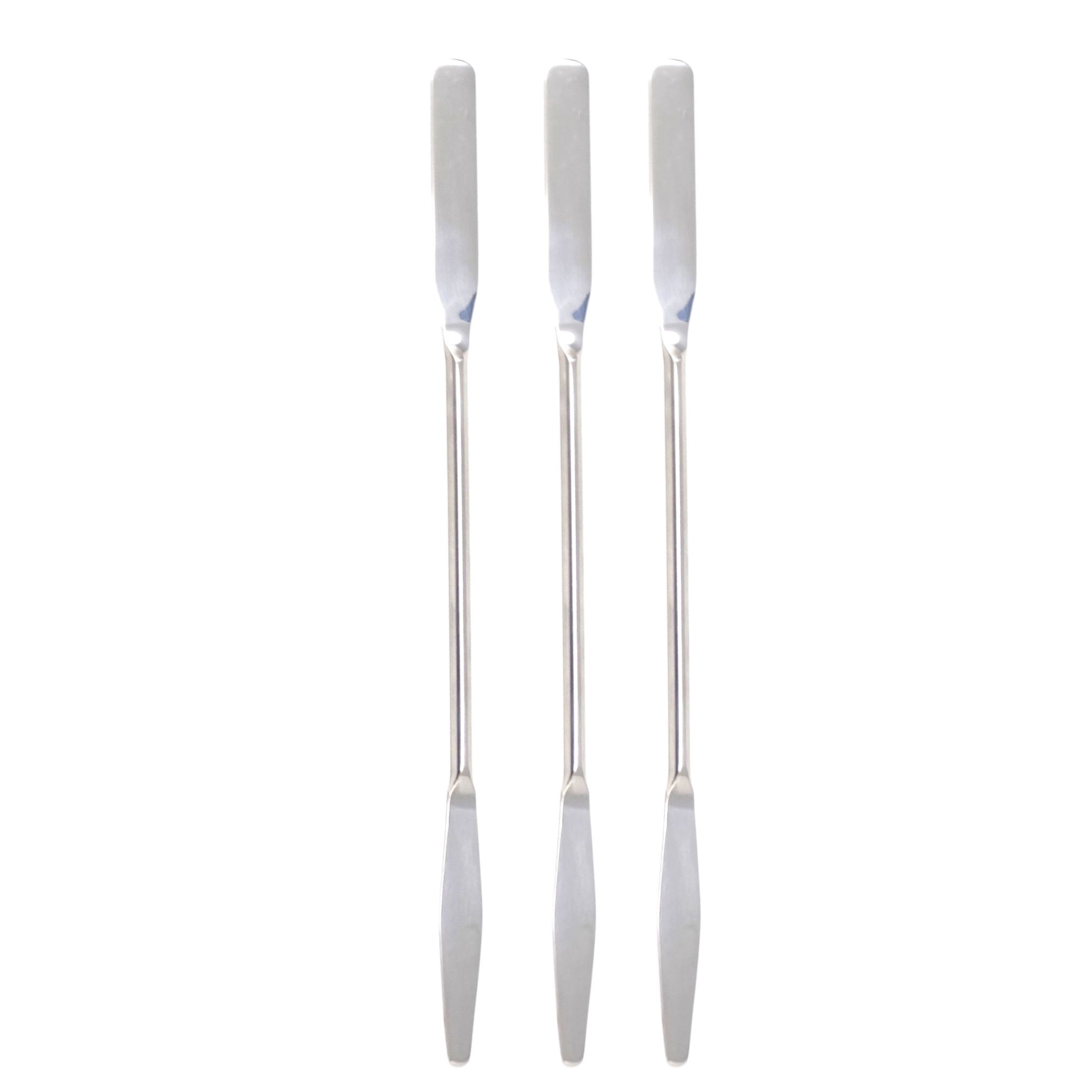 A2ZSCILAB SET of 3 Makeup Spatulas, Stainless Steel Cosmetic Stirring ...