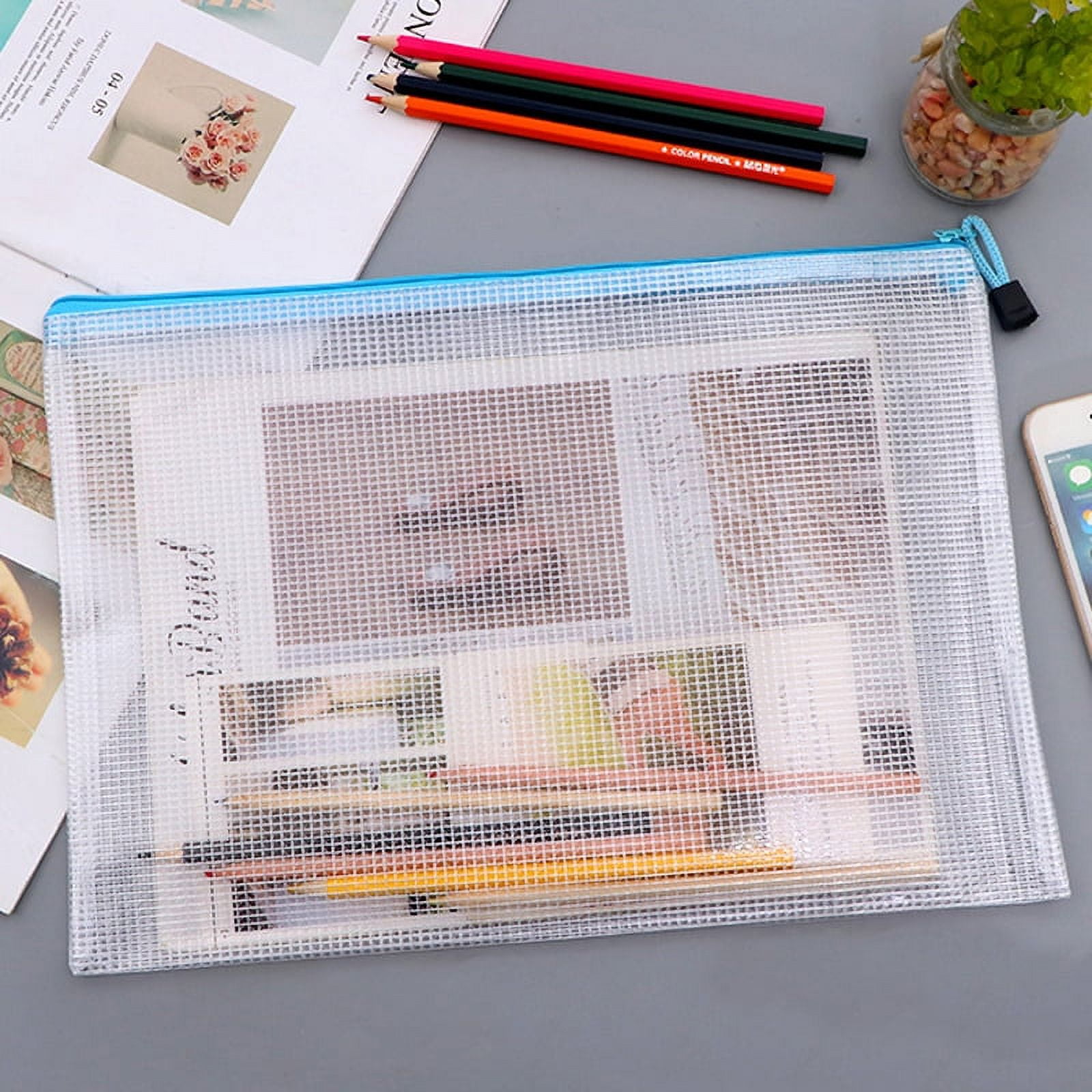 A3 A4 A5 Plastic Folder File Envelope Poly Stationery Storage ...