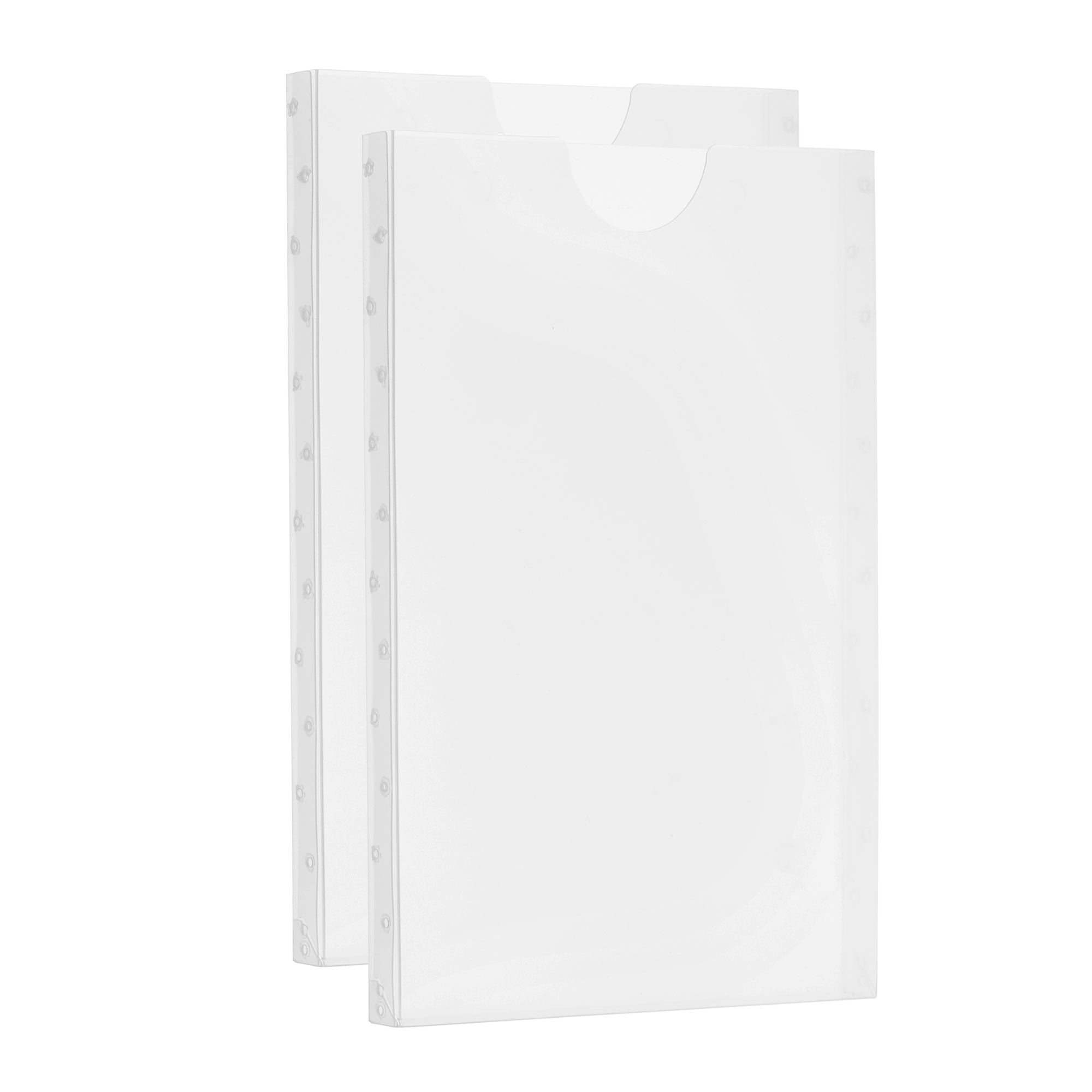 A3 Brochure Holder PP Display Vertical Wall Mount Posters, Clear, 2 ...