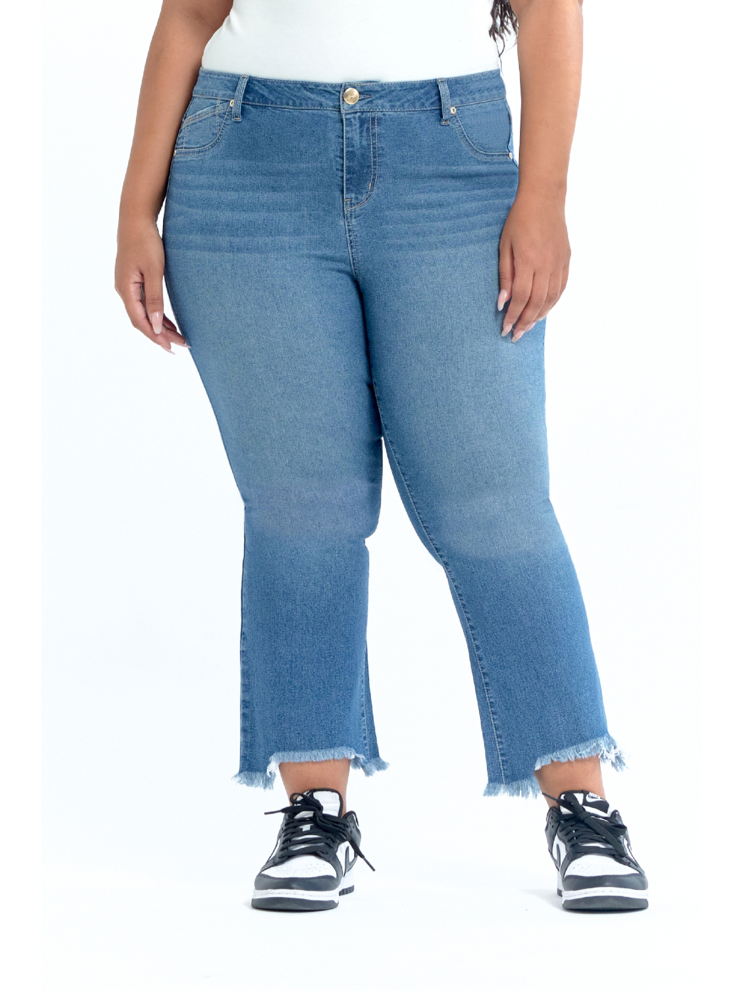 Just My Size Women’s Plus Size Pull-On Stretch Denim Bootcut Jeggings ...