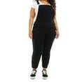 A3 Denim Women's Plus Size Stretch Denim Overalls with Cuffs - Walmart.com