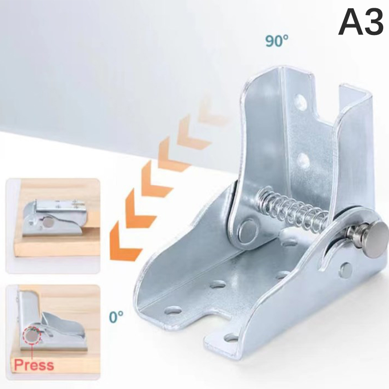 A3-Heavy Duty Self-Locking Folding Hinge, Table and Chair Leg Extension ...