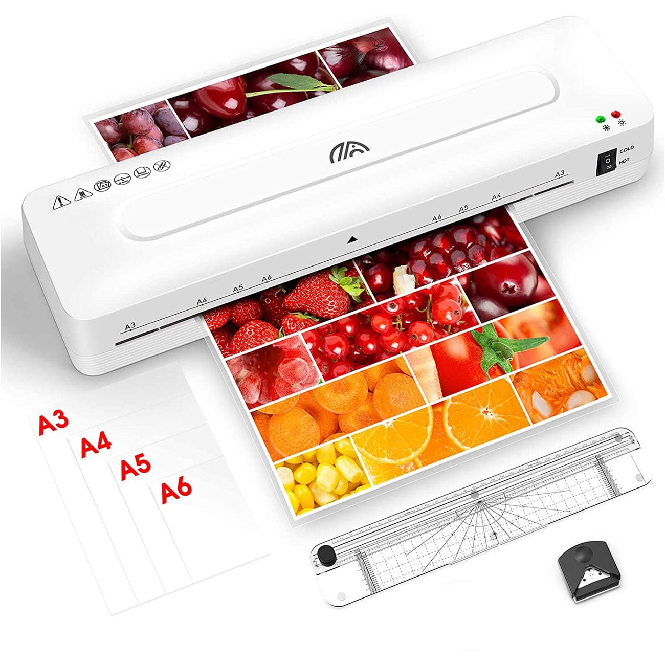 A3 Laminator With Paper Trimmer 13 Inch Hot And Cold Laminator Machine