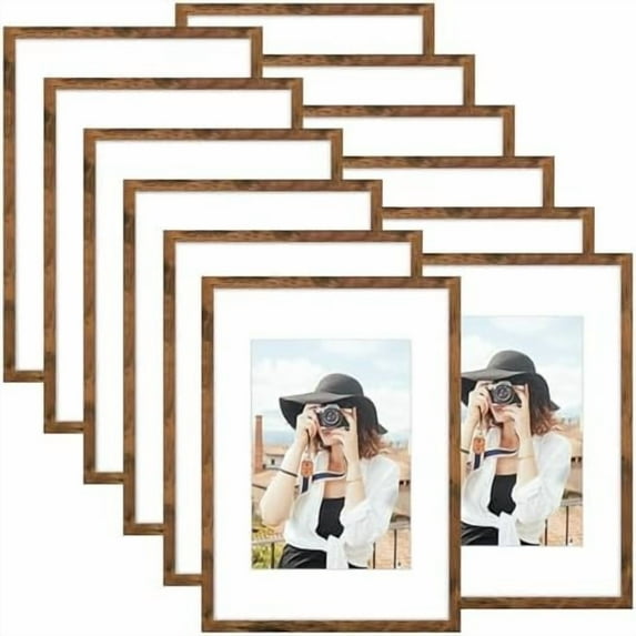 A3 Picture Frame Set of 12, Display 8.3x11.7 with Mat or 11.7 x 16.5 ...