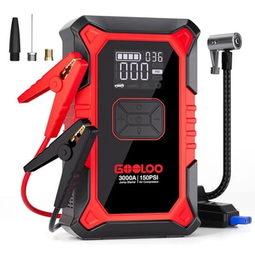 CAT Jump Starter with Air Compressor and Inverter, 1750 Peak Amps, 120 ...