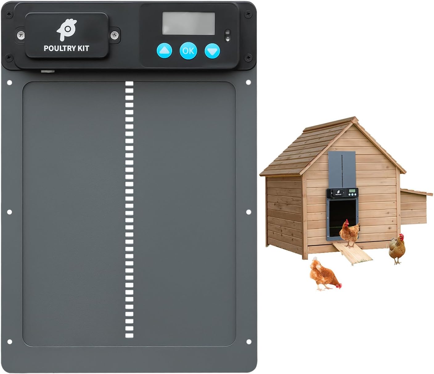 A300 Automatic Chicken Coop Door Opener, Chicken Coop Door with Timer ...