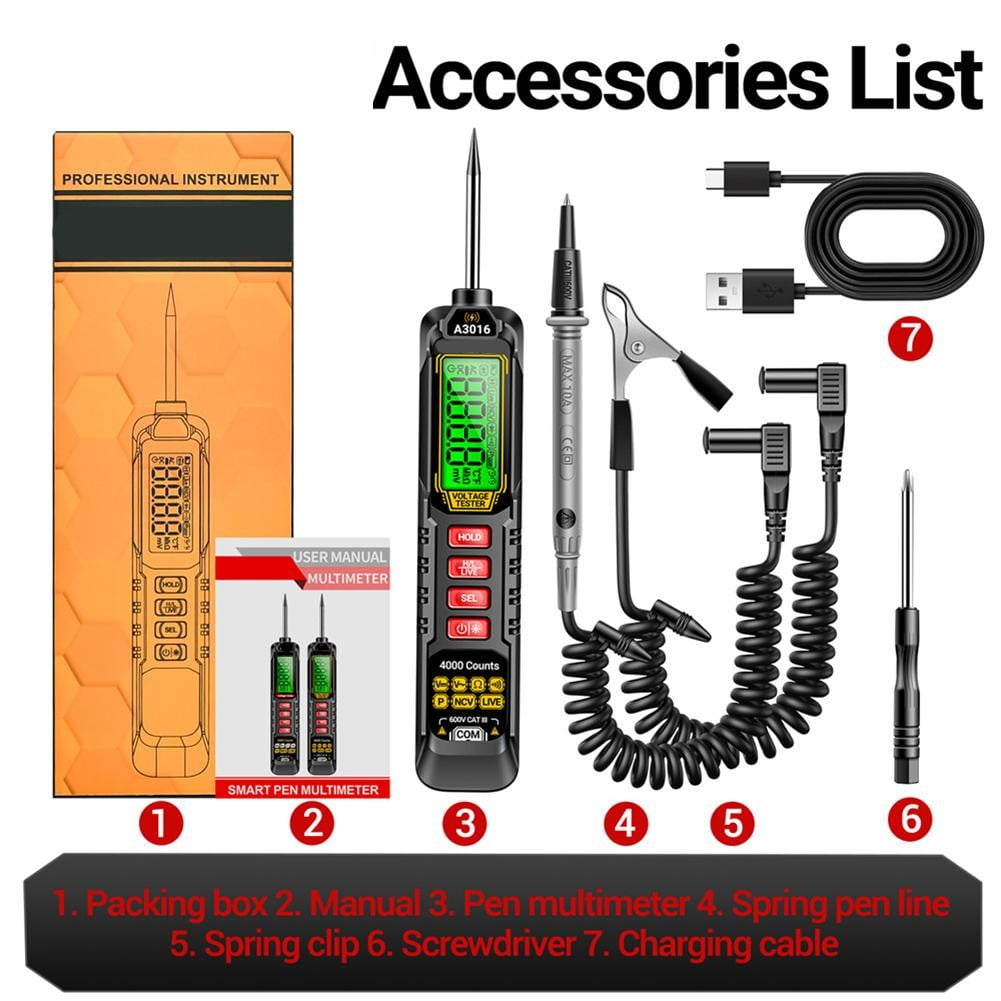 A3016 Multimeter Digital Intelligent Automotive Maintenance Multimeter ...