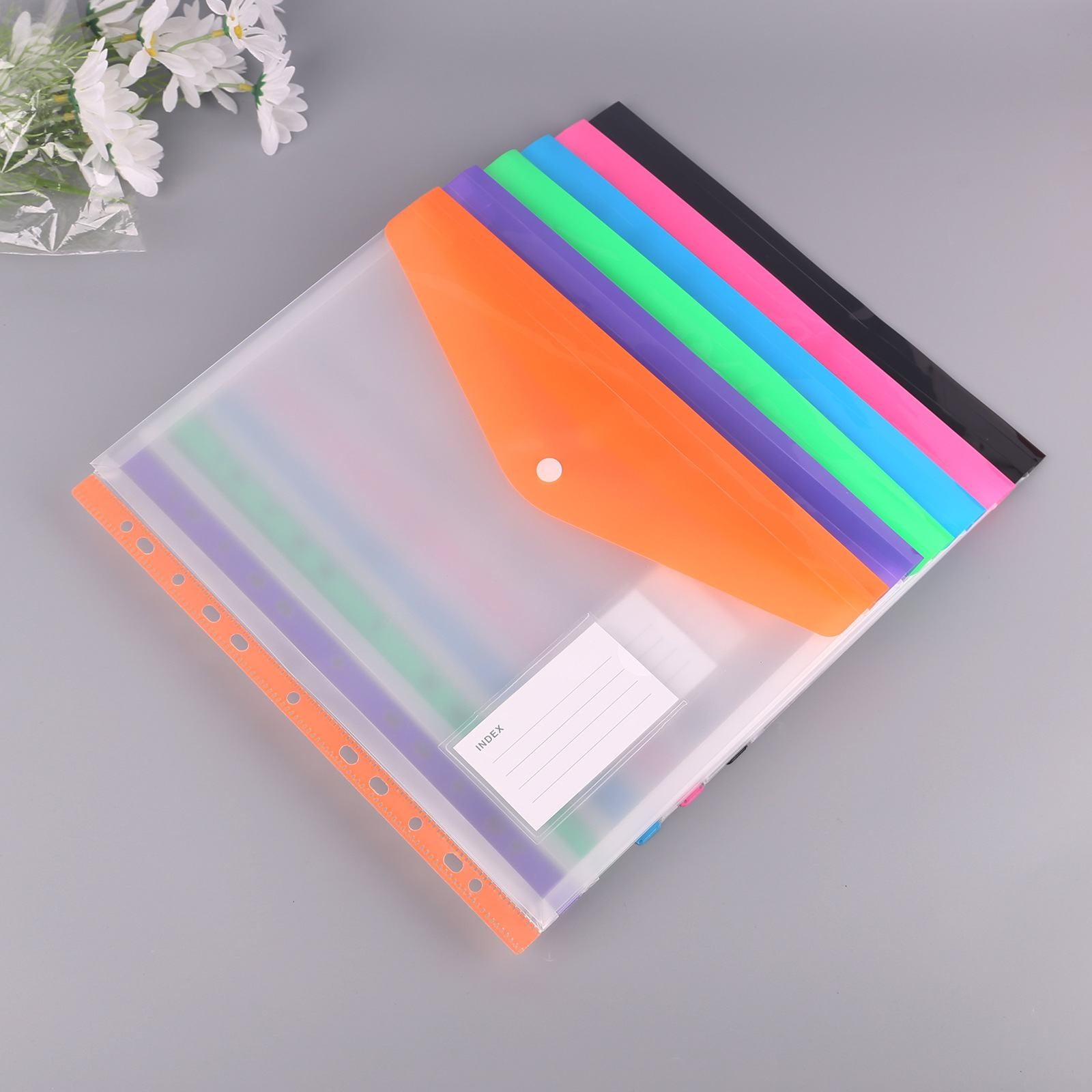 A4 11 Hole Expandable Plastic Folders Multi Pocket Envelopes for School ...
