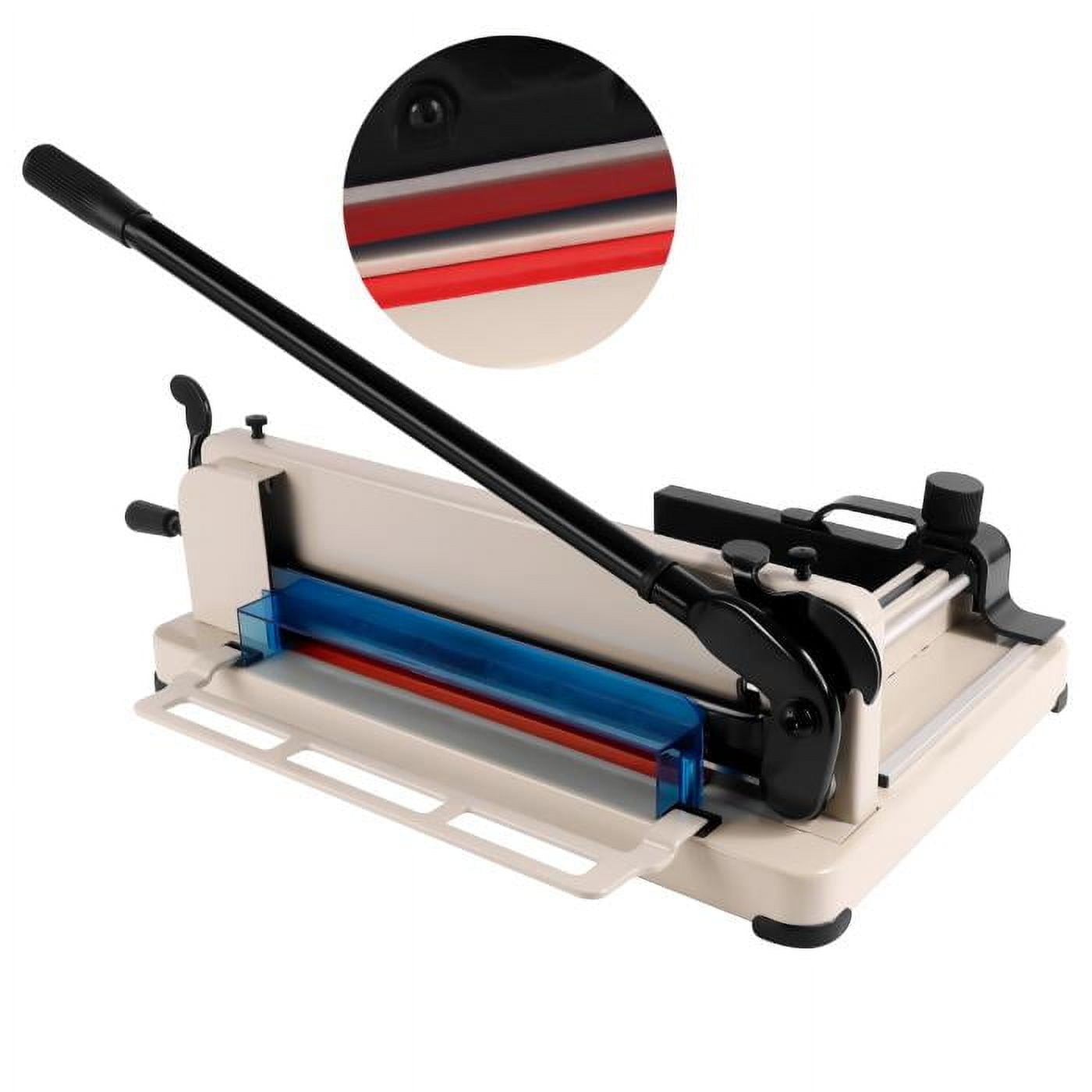 A4 12" Heavy Duty Guillotine Paper Cutter, Stack Paper Trimmer 400 ...