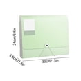 A4 13-Pocket Expanding Plastic Accordion File Folder with Elastic ...