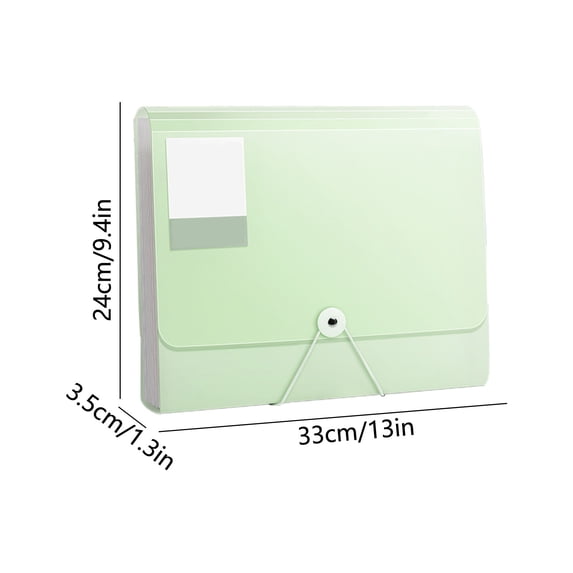 A4 13-Pocket Expanding Plastic Accordion File Folder with Elastic ...
