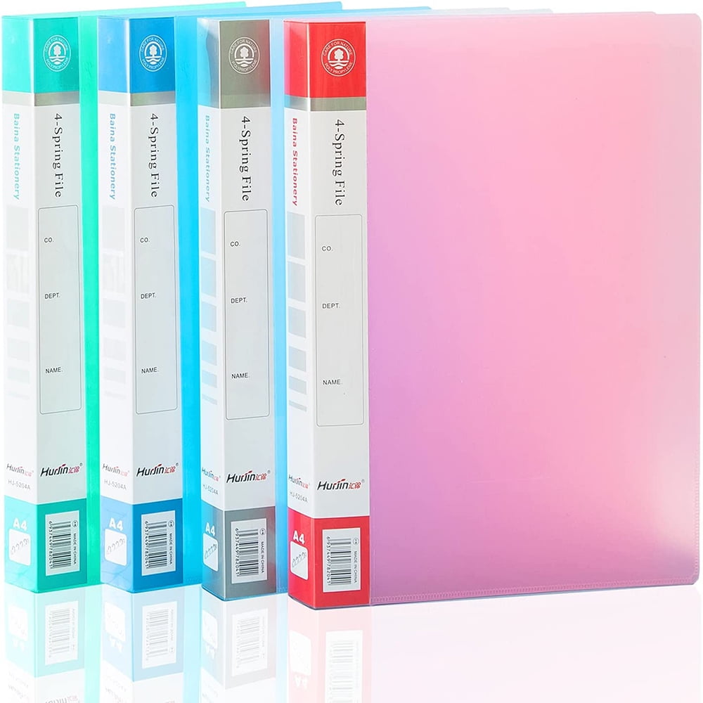 A4 2 Ring Flexible Binder 25Mm For University, Clear Binder For School ...