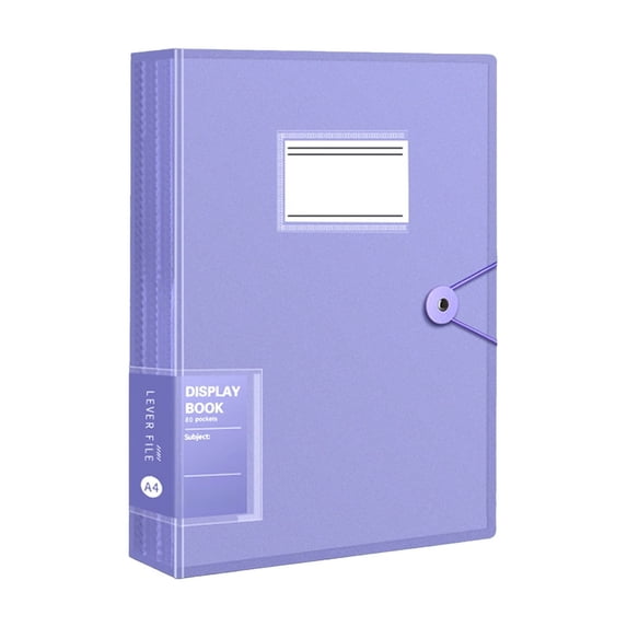 A4 30 Pockets 60 Sides Expanding A4 Document Folder with Snap Closure ...