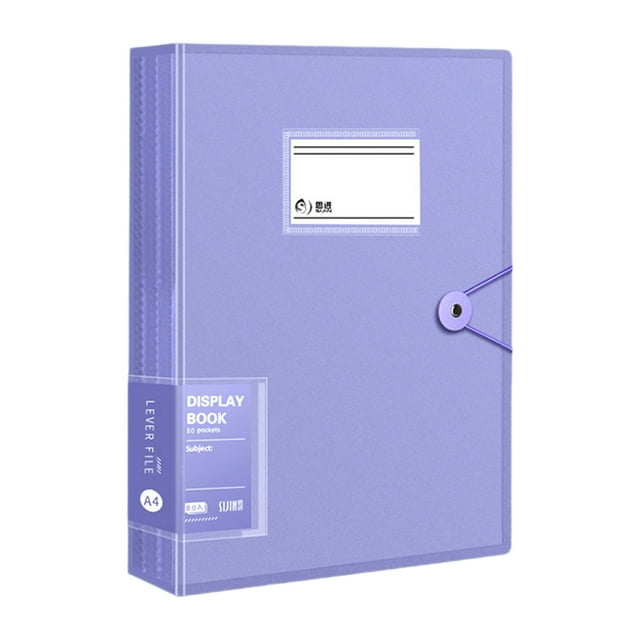 A4 30 Pockets 60 Sides Expanding A4 Document Folder With Snap Closure ...