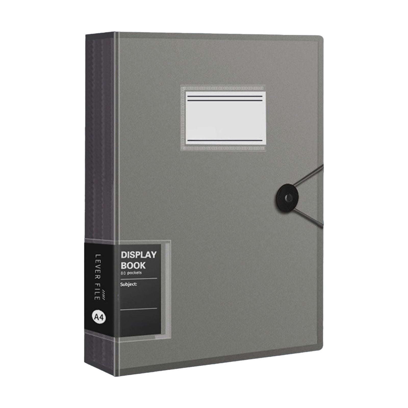 A4 30 Pockets 60 Sides Transparent Expanding File Folder, Snap Closure ...