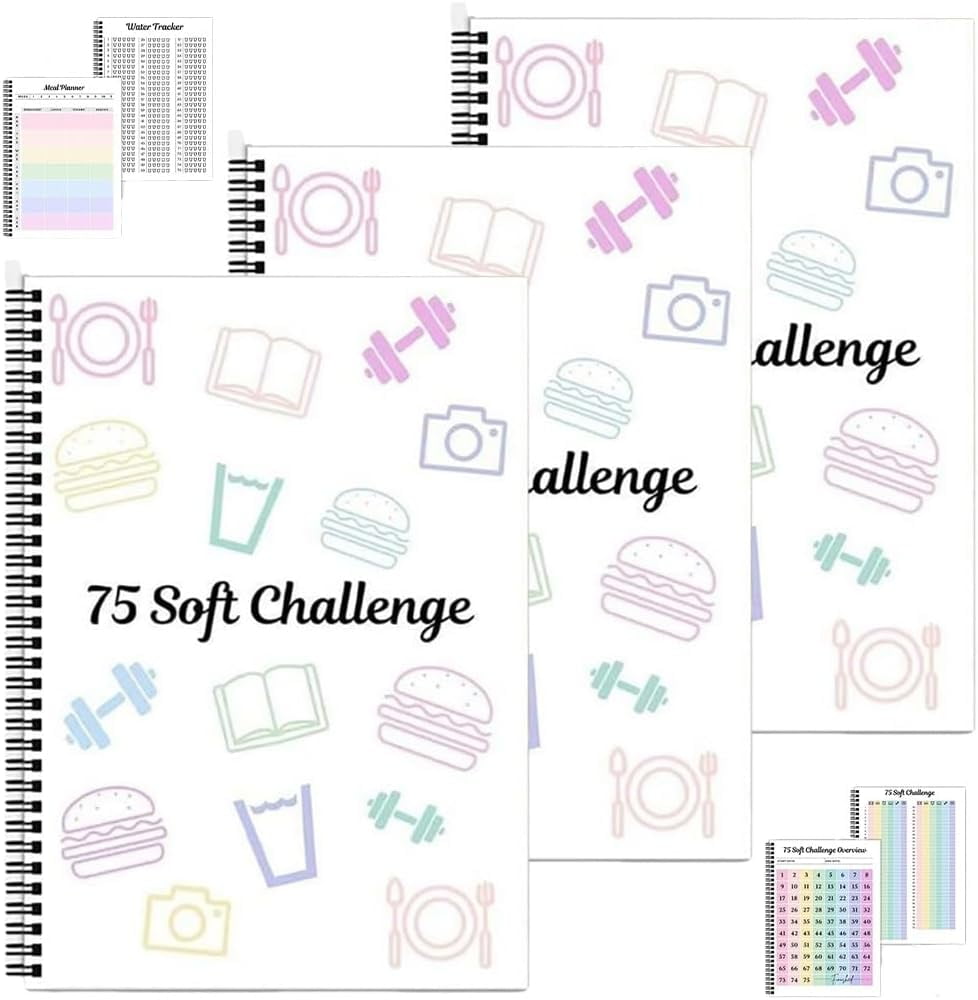 A4 75 Target Soft Challenge Planner Notebook, 75 Easy Soft Challenge ...
