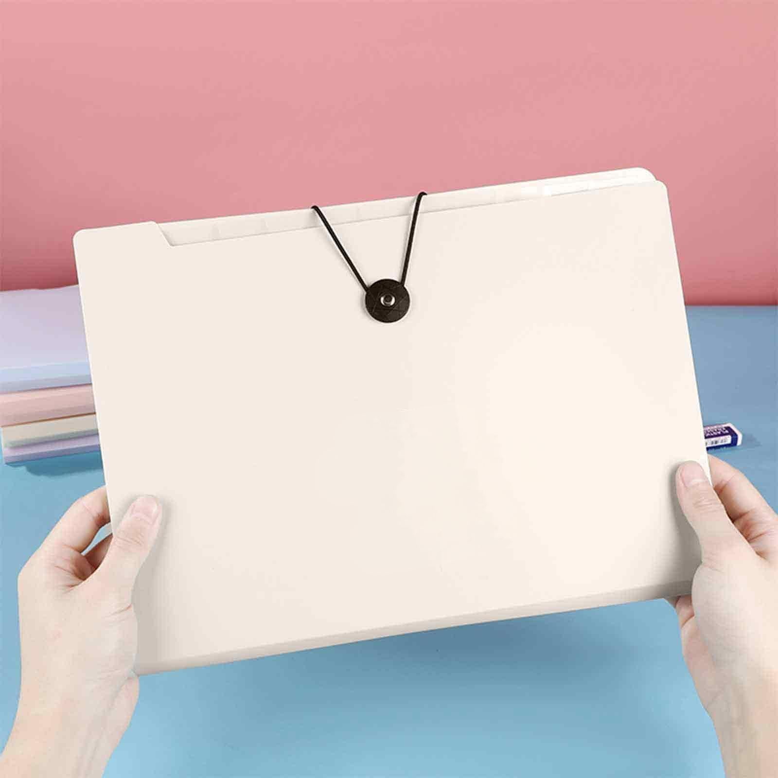 A4 Accordion File Folder, Expanding Document Organizer with 12 Pockets ...