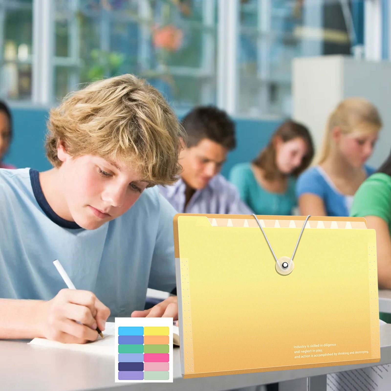 A4 Accordion File Folder Large Capacity Multi Layer Document Organizer ...