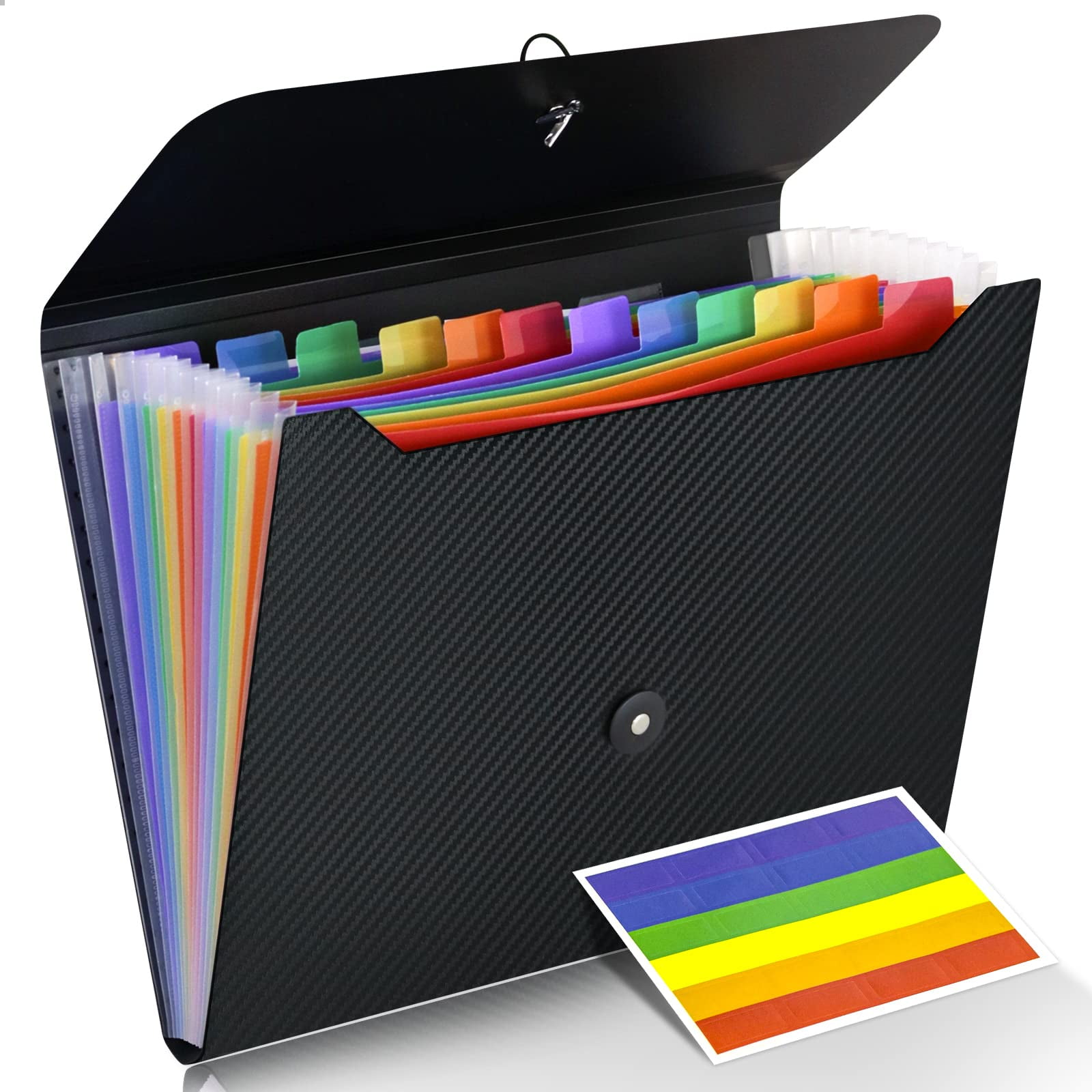 A4 Accordion File Organizer, 13 Pockets Expanding Folder for Documents ...