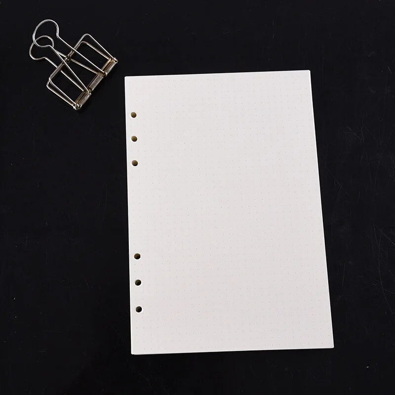 A4 B5 A5 A6 A7 Loose Leaf Notebook Refill Spiral Binder Inner Page Grid ...