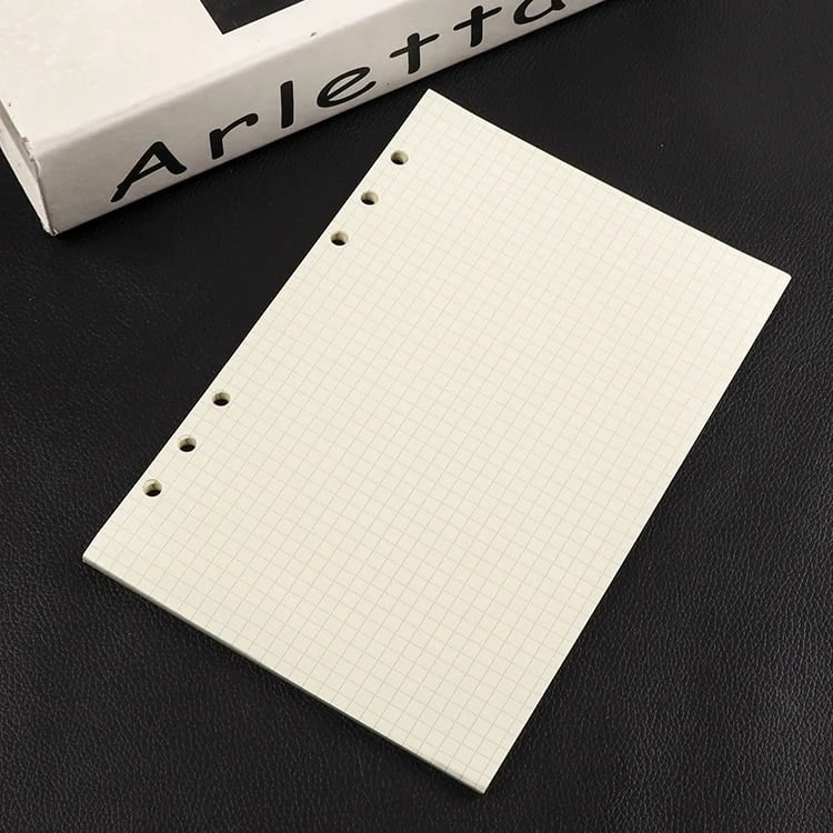 A4 B5 A5 A6 A7 Loose Leaf Notebook Refill Spiral Binder Inner Page Grid ...