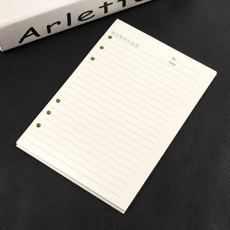 A4 B5 A5 A6 A7 Loose Leaf Notebook Refill Spiral Binder Inner Page Grid ...