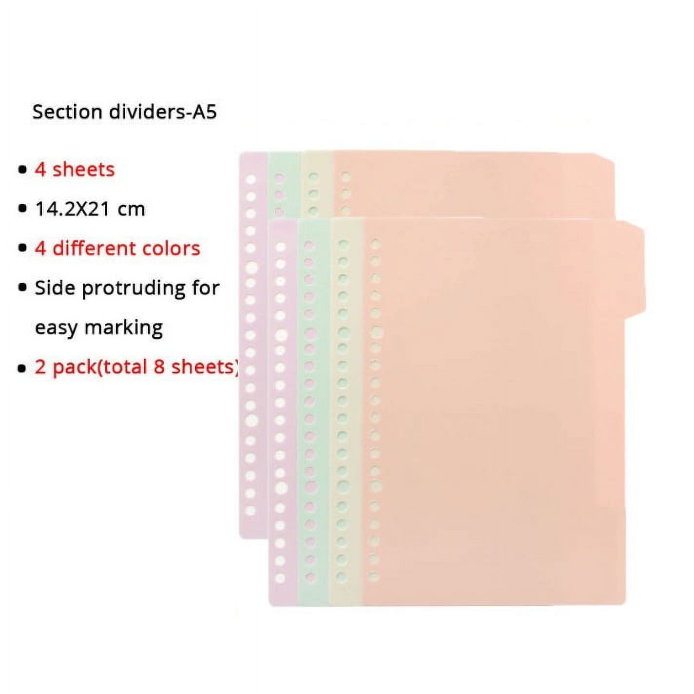 A4/B5/A5 Loose Leaf Refill Binder Notebook Blank/Line/Grid/Cornell ...