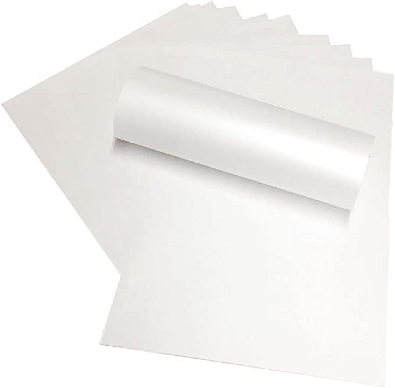 A4 Bright Snow White Pearlescent Shimmer Paper 32lb bond Double Sided ...