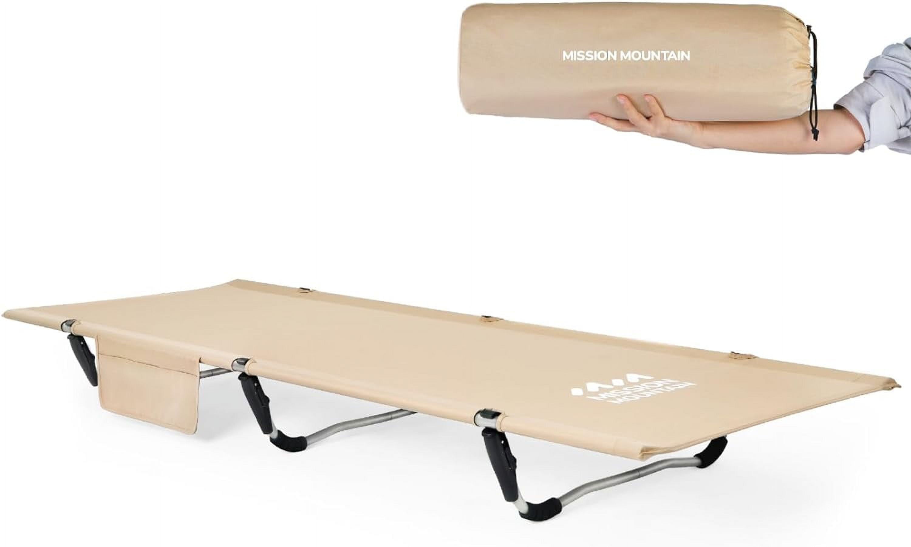 A4 Camping Cot, Ultralight Foldable Backpacking Cot, 45-Second Easy Set ...