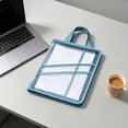 A4 Clear PVC Document Bag with Handle, Multi Pocket Subject Folder for ...