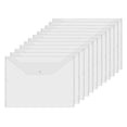 A4 Clear Plastic Envelopes 48 Pack, Snap Closure Document Folders ...