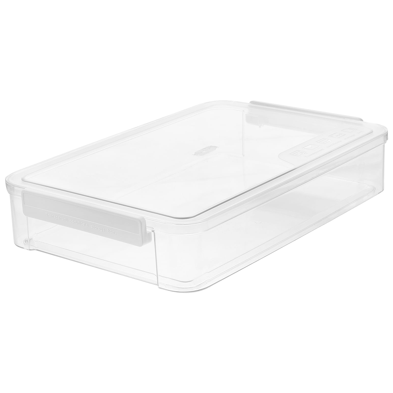 A4 Clear Plastic File Box Stackable Storage Organizer - Walmart.com