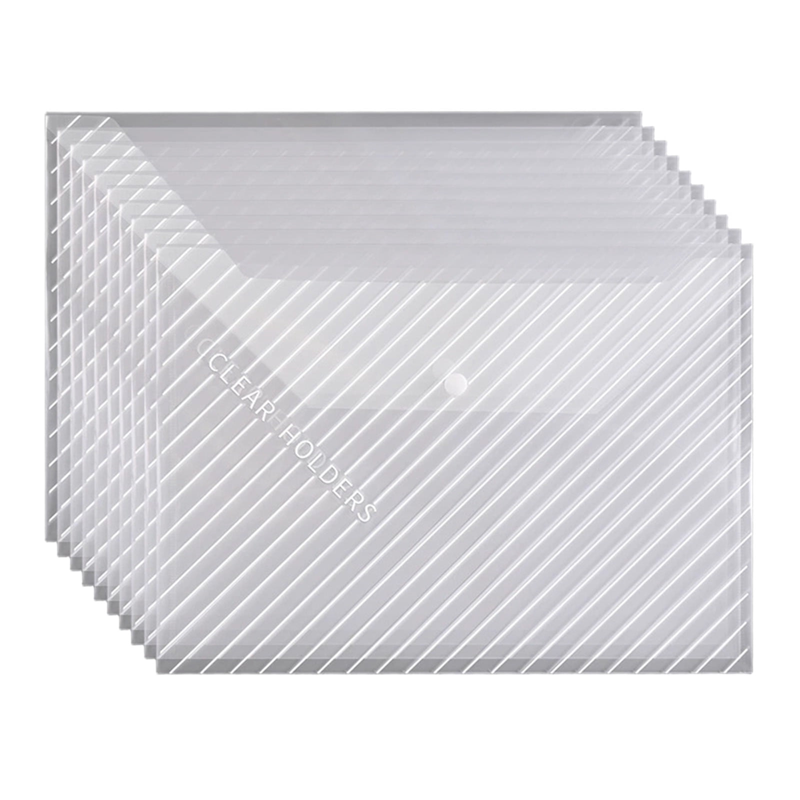 A4 Clear Plastic File Folder Pouches Set – Durable Document Storage ...