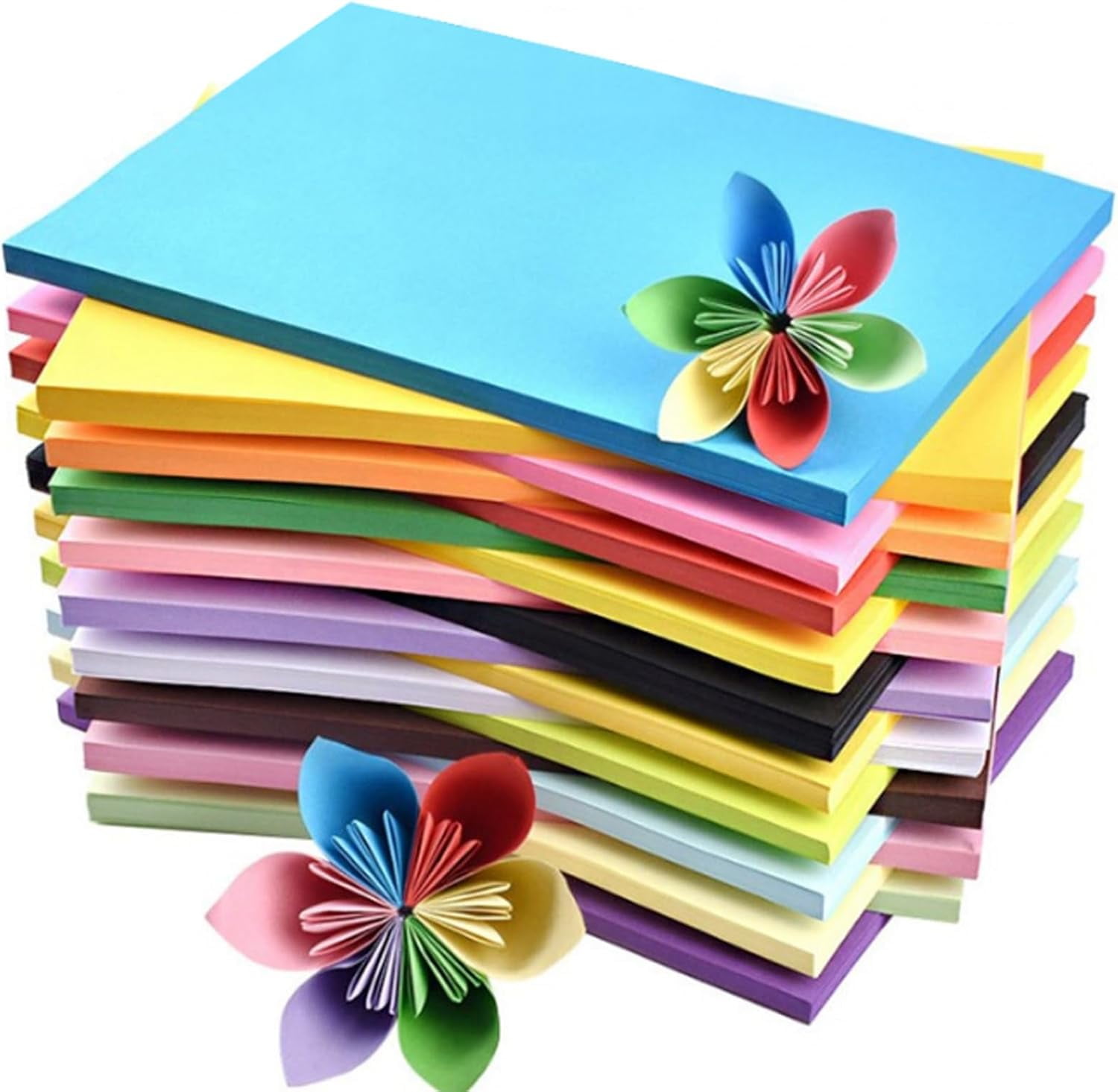 A4 Colored Paper 100 Sheets, Colored Copy Paper A4 Paper (20 Colors), 8 ...