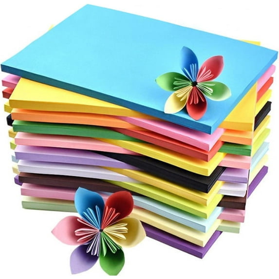 A4 Colored Paper 100 Sheets, Colored Copy Paper A4 Paper (20 Colors), 8 ...