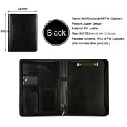 ProCase 3-Ring Padfolio Organizer - PU Leather Folder for Resume ...