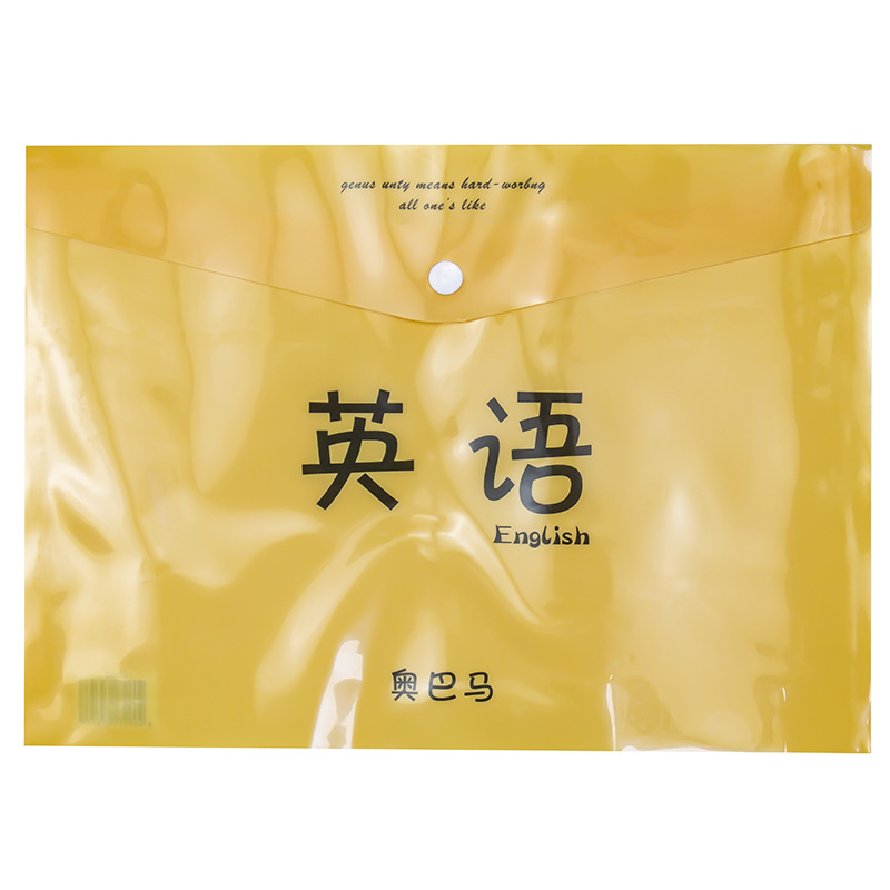 A4 Cute Simple File Bag Student Transparent Test Paper Bag Cartoon ...