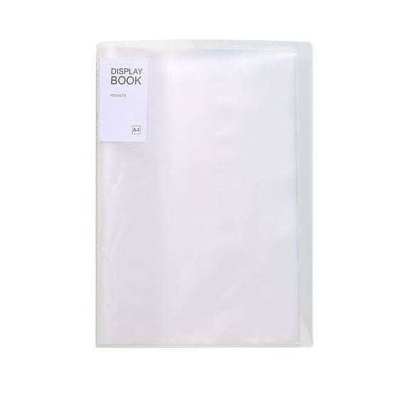A4 Document Binder with 20 Clear Sleeves - Crystal View Portfolio for ...