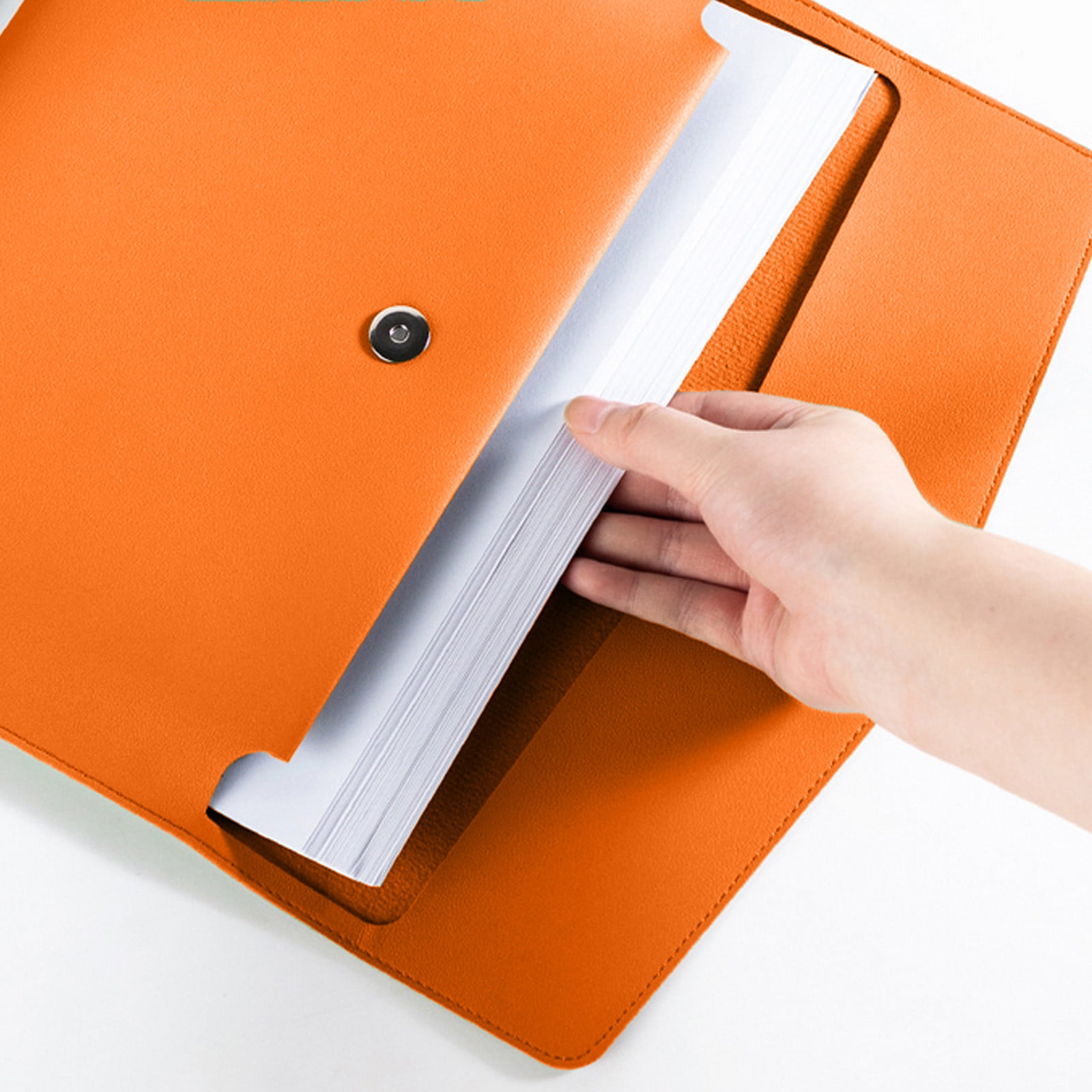 A4 Document Case Bag | Waterproof Leather File Folder - Removable Hand ...