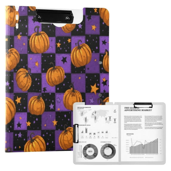 A4 Double Clip File Folder 18.9x12.6in Clipboards Foldable Binder Holds ...