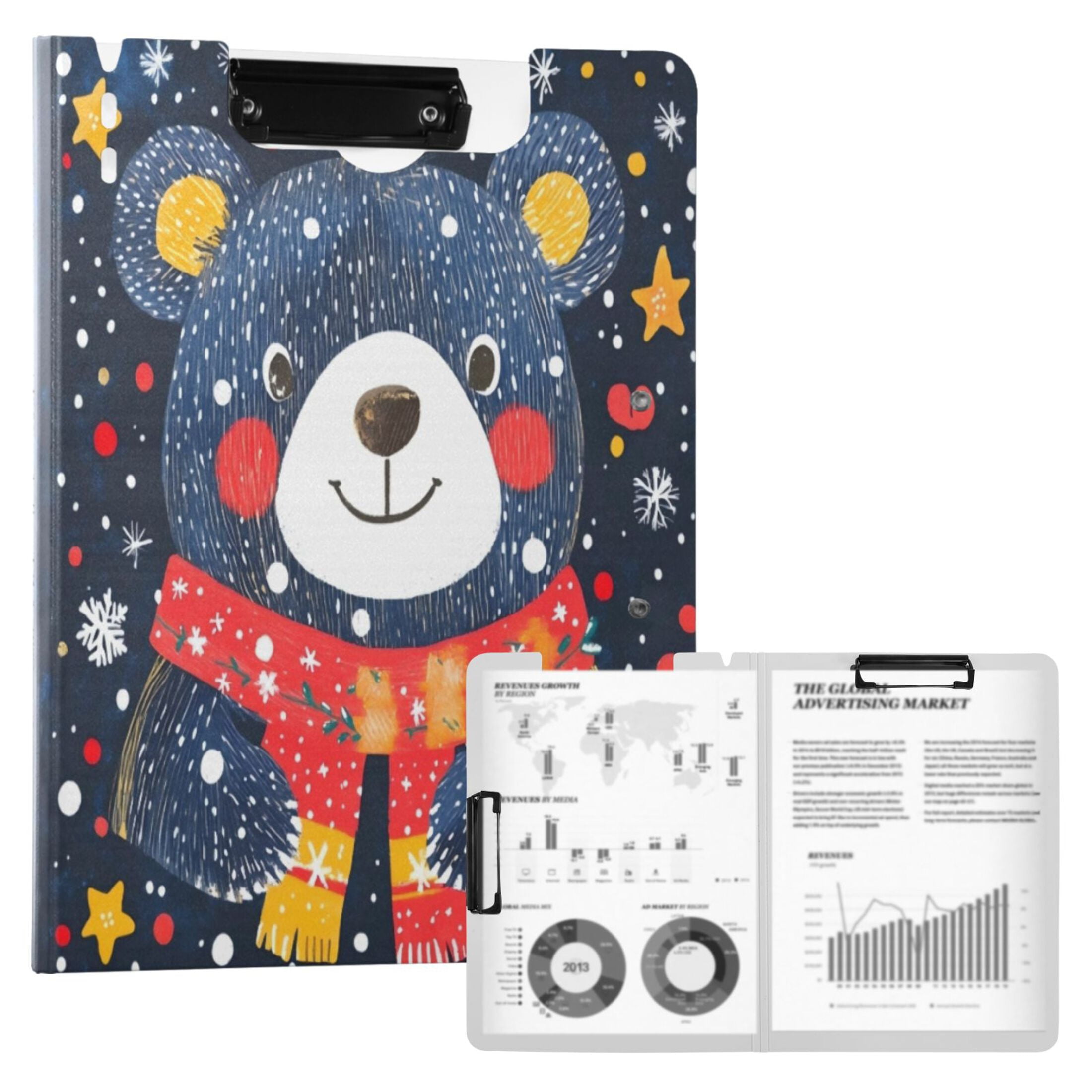 A4 Double Clip File Folder Binder Clipboards Waterproof Durable ...