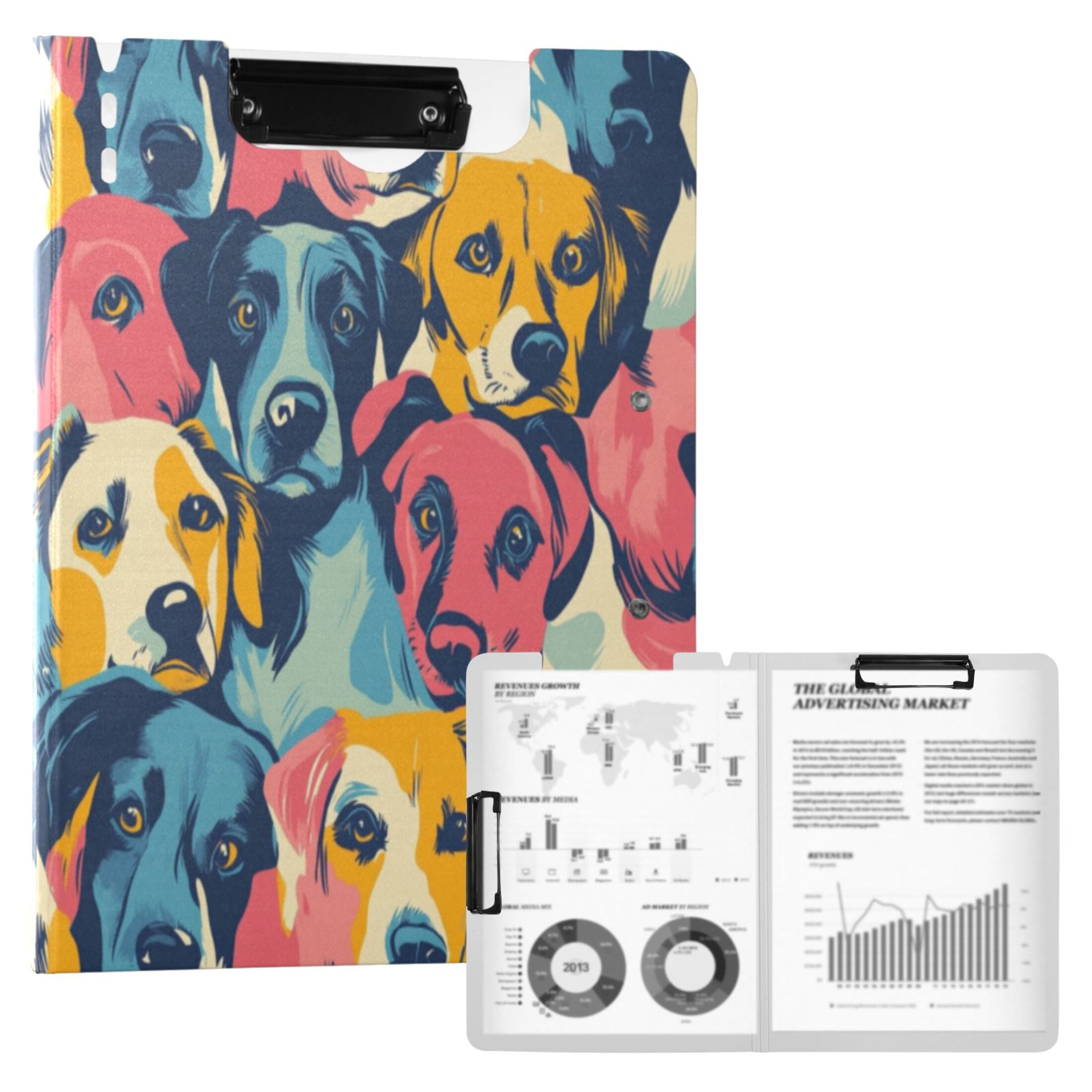 A4 Double Clip File Folder Binder Clipboards Waterproof Durable ...