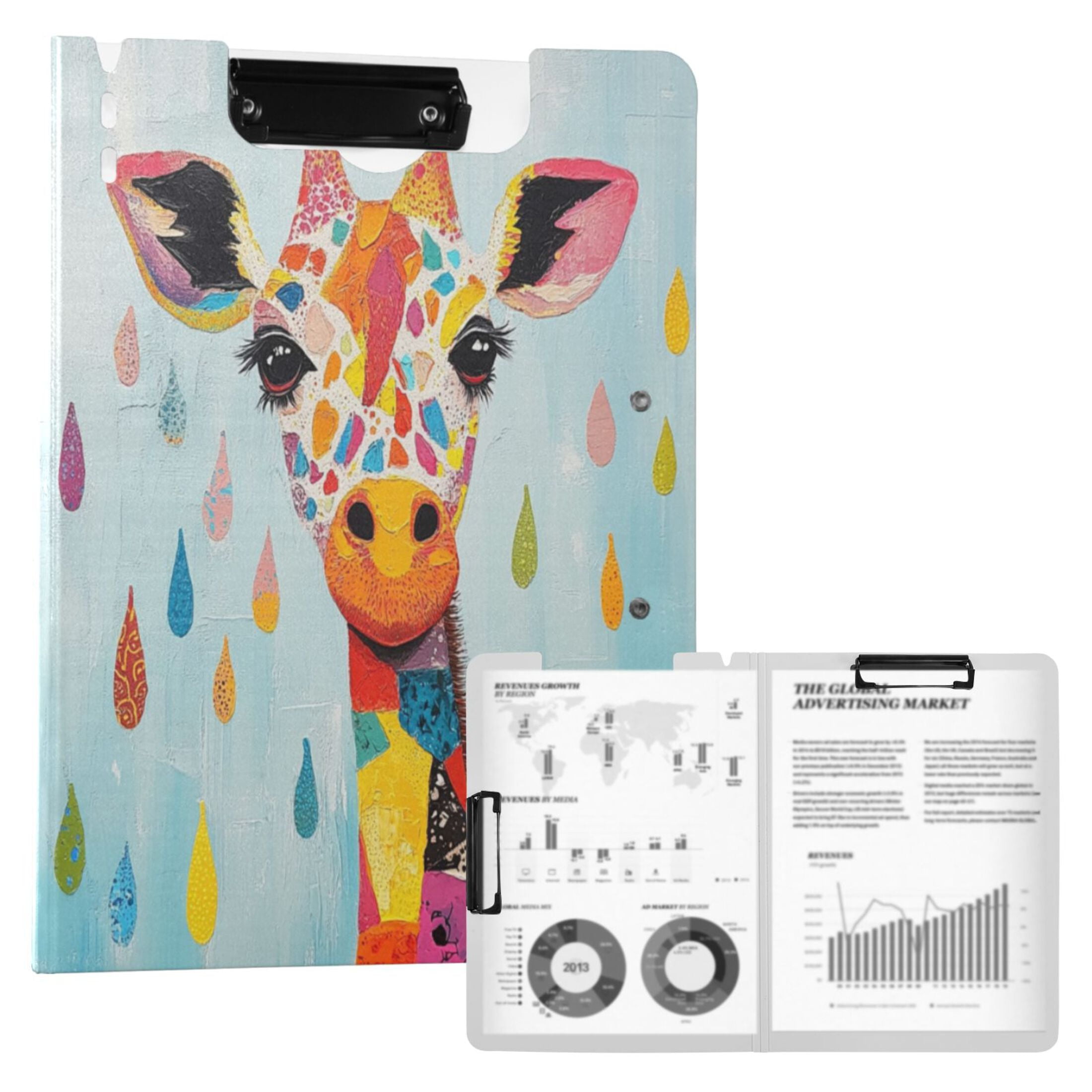 A4 Double Clip File Folder Binder Clipboards Waterproof Durable ...
