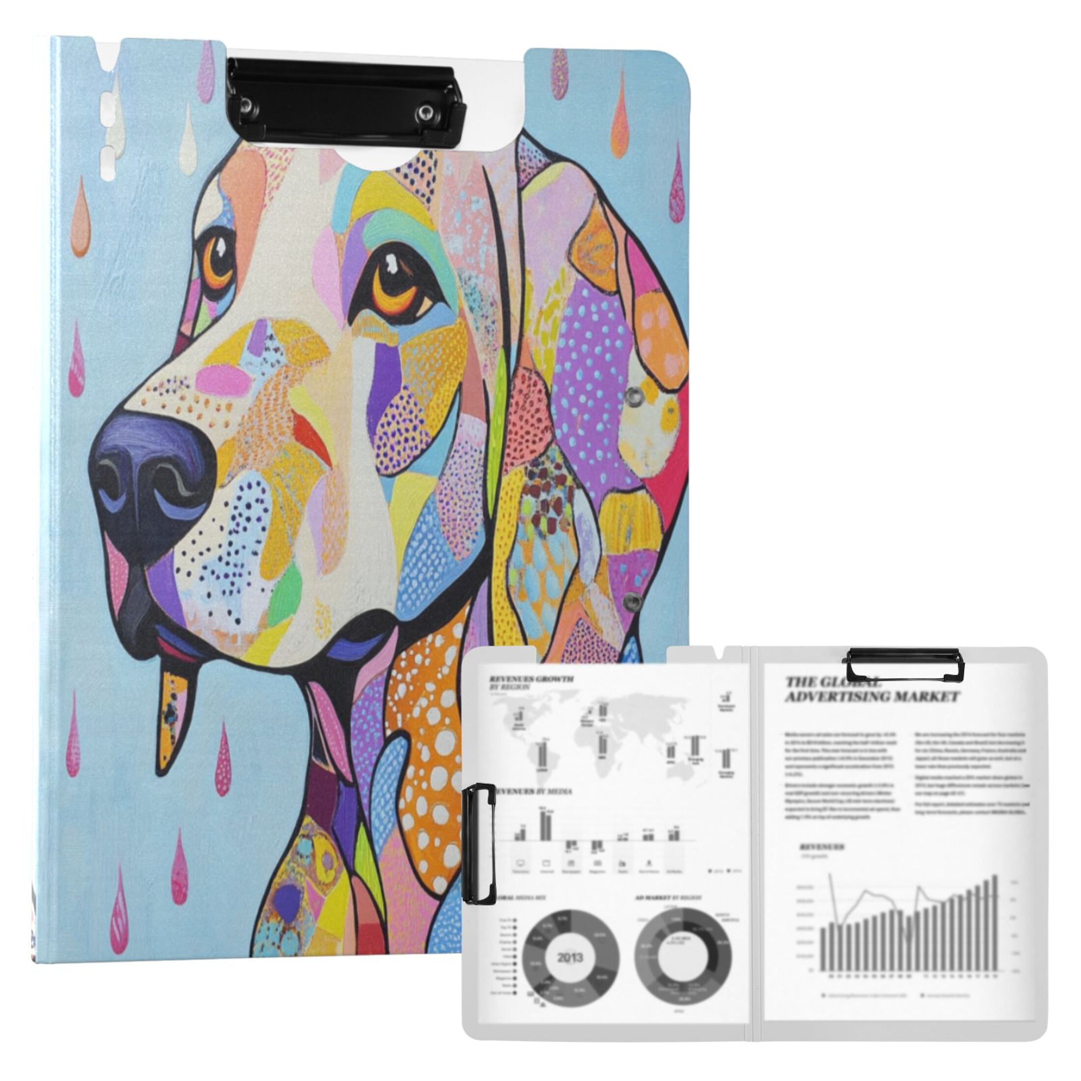 A4 Double Clip File Folder Binder Clipboards Waterproof Durable ...