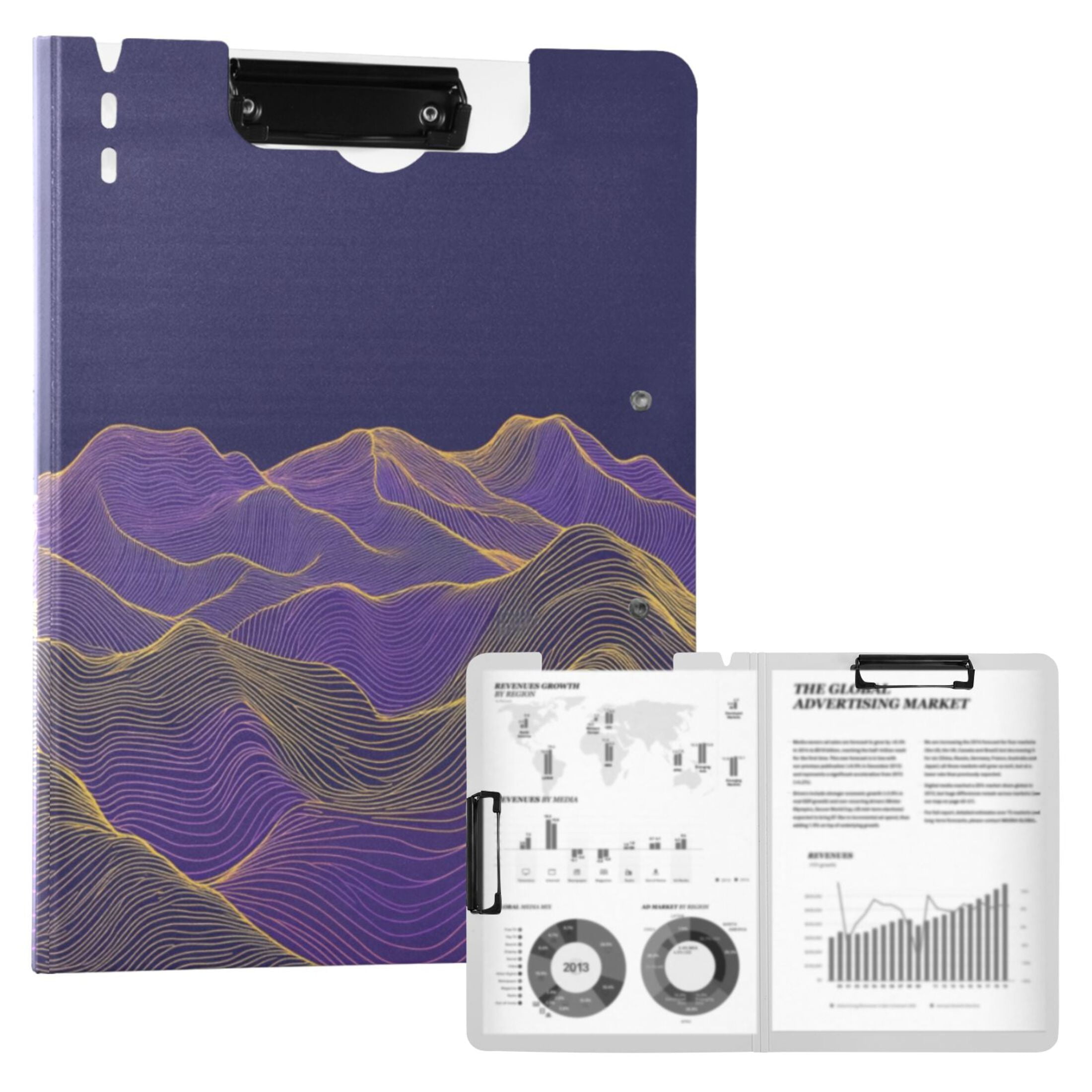 A4 Double Clip File Folder Binder Clipboards Waterproof Durable ...