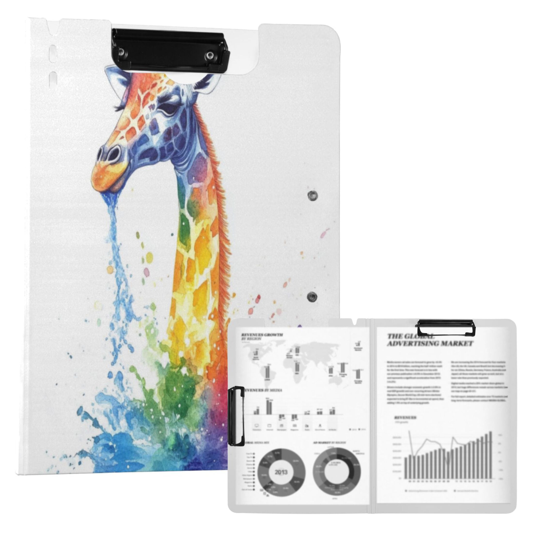 A4 Double Clip File Folder Binder Clipboards Waterproof Durable ...