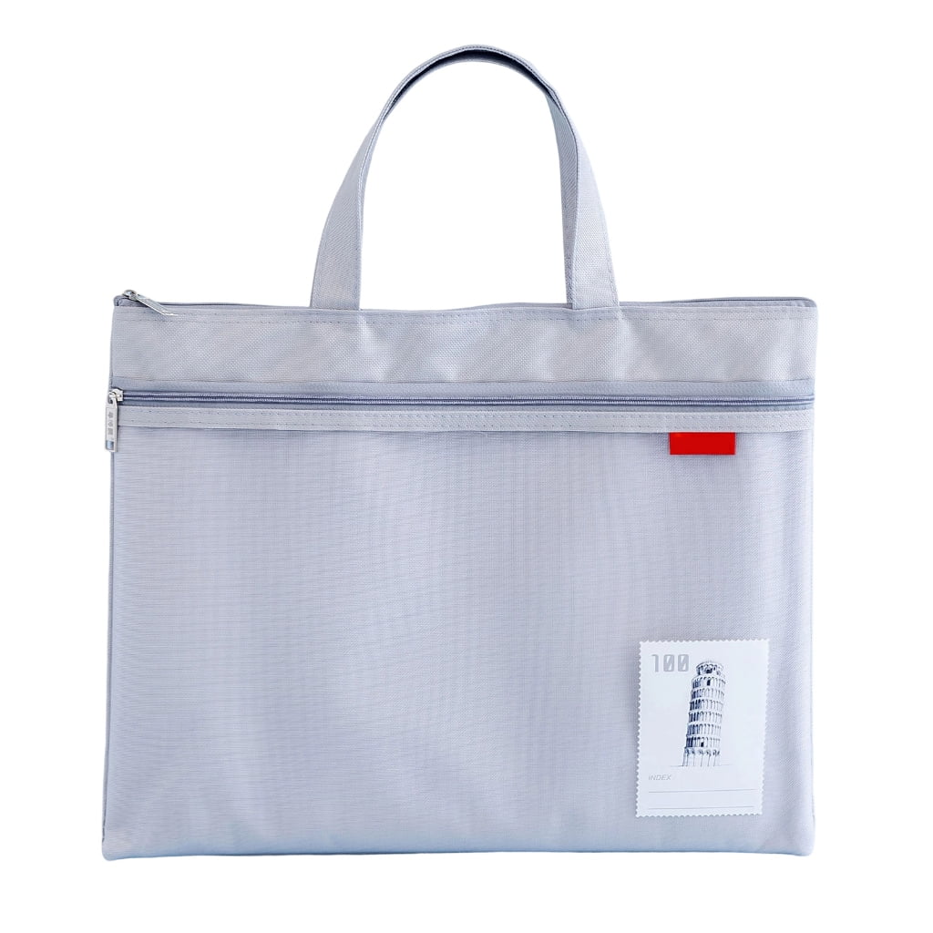 A4 Double Zip File Bag Document Organizers Handheld File Folder File ...