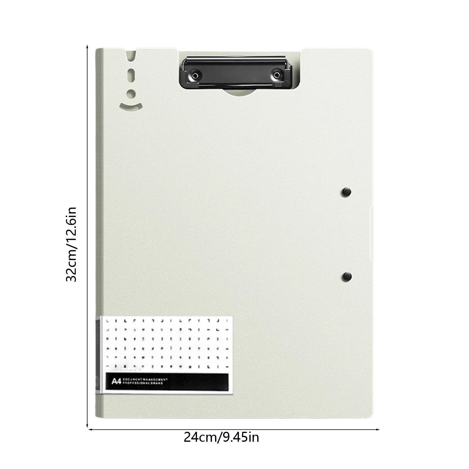 A4 Durable Plastic Clipboard Folder with Metal Clip, Snap Closure ...