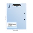 A4 Durable Plastic Clipboard Folder with Metal Clip, Snap Closure ...