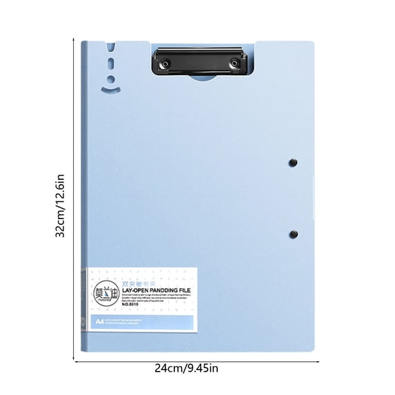 A4 Durable Plastic Clipboard Folder with Metal Clip, Snap Closure ...